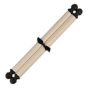 Blank Scroll 9x72" with wooden spindles-Oak, Black Walnut, Gold, Silver, Black