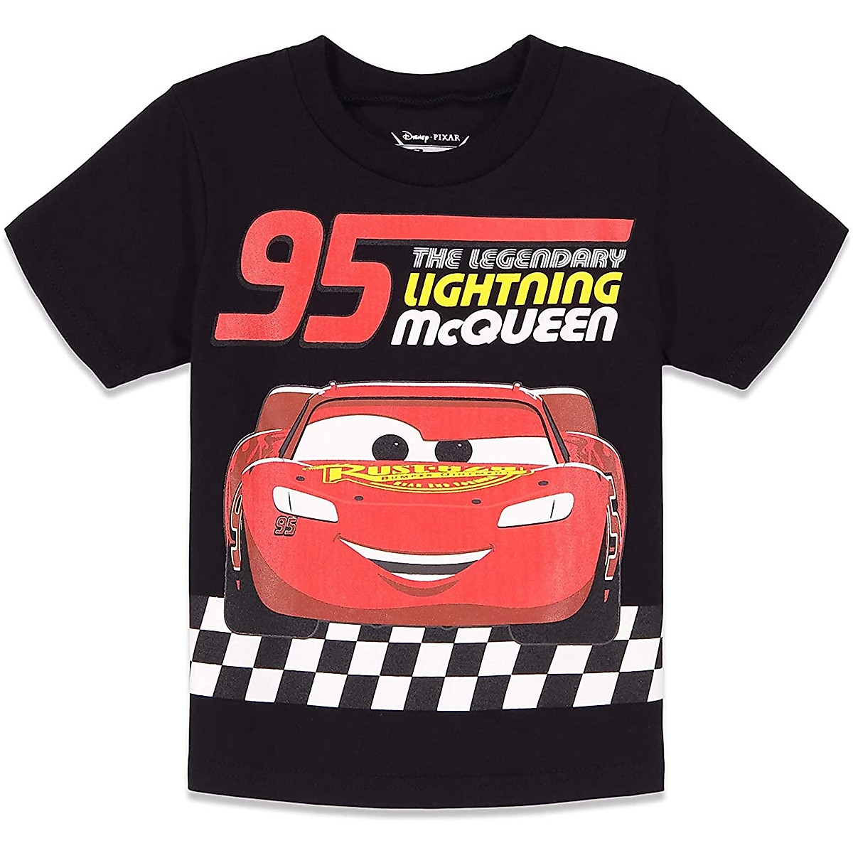 Disney Pixar Cars Lightning McQueen Tow Mater Toddler Boys 3 Pack Graphic T-Shirts Multicolor 5T
