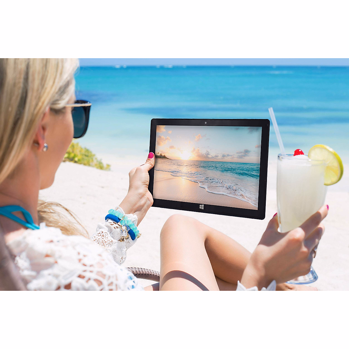 Fusion5 10" Windows 10 FWIN232 PRO S2 Ultra Slim Windows Tablet PC- (6GB RAM, 128GB Storage, 2MP Cameras, Full HD Windows 10 Professional Tablet PC)