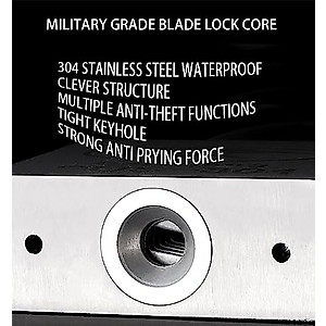 Bike Chain Lock,304 Stainless Steel raw Materials. No Rust, Corrosion Resistance, Premium Case-Hardened Security Chain for Motorcycles, Bike, Generator, Gates,Outdoor Furniture (40 INCH Chain Lock)