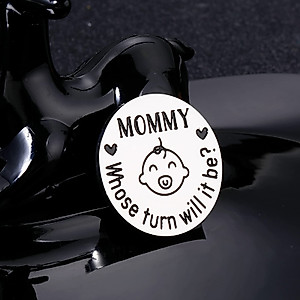 Fun New Parents Decision Coin Gifts for Mom Dad Baby Shower First Time Mommy Daddy to Be Newborn Baby Gift Pregnancy Birthday Fathers Mothers Day Christmas for Women Men Coin Present Double Sided