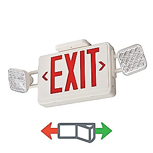 Lithonia Lighting ECRG Basics™ Emergency Light/Exit Combo, Square