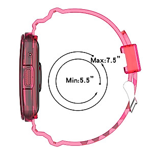 LOKEKE for Huawei Watch Fit Replacement Wrist Band - Transparency Replacement Silicone Wrist Watch Band Strap For Huawei Watch Fit(Black)