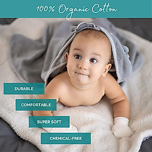 Anti-Scratch Baby Mittens - Pack of 7 Unisex Newborn Mitts - No Scratch Gloves for Boys and Girls - Cotton Gloves for Infants 0-6 Months Old with Laundry Bag (Large - for 3-6 Months)