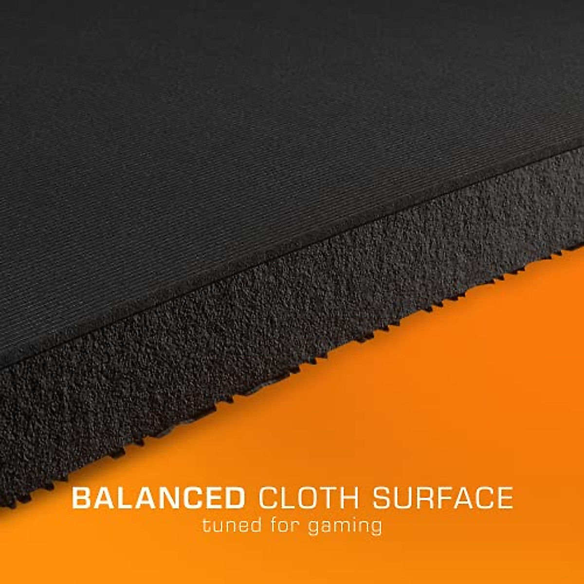 ROCCAT Sense Core XXL PC Gaming Mousepad, Non-Slip Rubber Back, Balanced Micro-Weave Cloth Surface, Durable Computer Desk Mat, Rectangle, XXL, Black