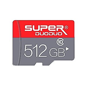 Micro SD 512GB Memory Card with SD Card Adapter for Camera/Phone/Drone/Dash Cam/GOPRO/Tablet/PC/Computer Class 10 TF Card 512GB High Speed Micro Memory SD Cards