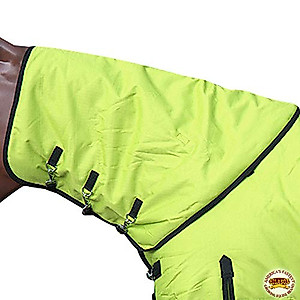 HILASON 1200D Winter Waterproof Poly Turnout Horse Hood Neck Cover - Large | Horse Blanket | Horse Blankets for Winter Waterproof | Horse Turnout Blanket | Horse Turnout
