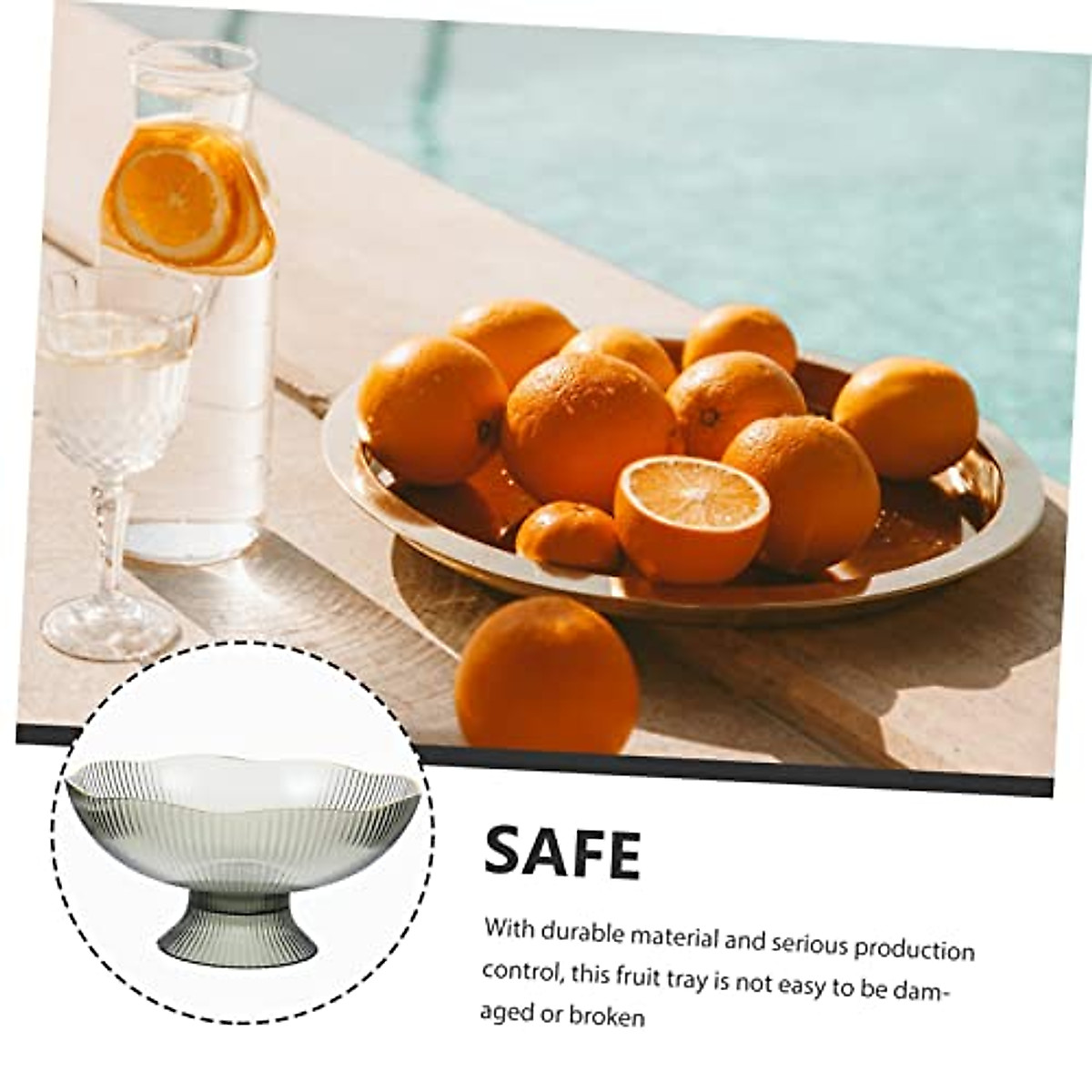 Hoement Stewed Fruit Bowl trifle bowl plastic serving platter fruit serving tray footed fruit tray footed serving tray dessert dish fruit container tea cup drain tray food the pet pylon