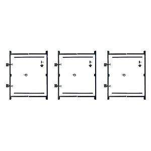 Adjust-A-Gate Steel Frame Anti Sag Adjustable Gate Building Kit with Patented Truss Cable System and Telescoping Bars, 3 Pack