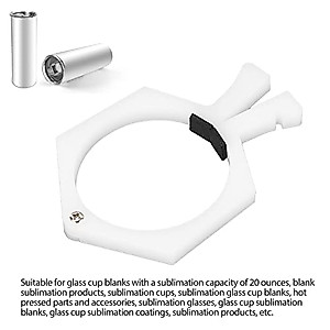 Sublimation Cups Compressed, Appearance ABS Sublimation Cups Clamp for 20 Ounce Capacity Cups (White)