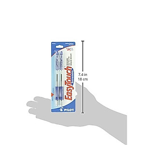 PILOT EasyTouch Retractable Ball Point Pens, Medium Point, Blue Ink, 2-Pack (32261)