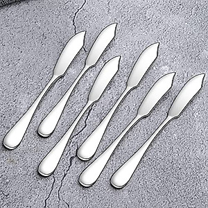 AOOSY Butter Knife, Mini 5.91 inches Stainless Steel Butter Spreader, Packs Of 6