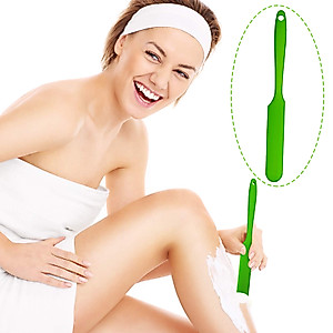 5 Pieces Non Stick Wax Spatulas Large Hard Wax Sticks Silicone Spatula Hair Removal Waxing Applicator Reusable Scraper for Home Salon Body Use, 5 Colors