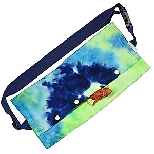 LIKZINWA Small Animal Sling Carrier,Bearded Dragon Carrier Lizard Carrier and Reptile Carrier with Adjustable Strap (Blue-Green)