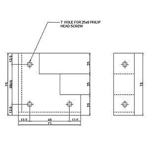 Richelieu Hardware BP954278900 2 15/16-inch (75 mm) Rustic Decorative Forged Iron Corner Bracket for Barn Door, Matte Black Finish, 1.0 Count