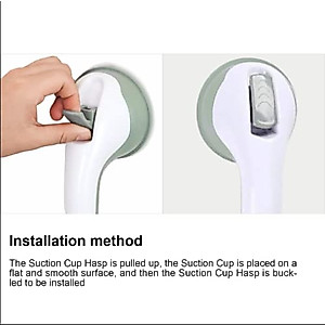 Popular front Shower Handle - 12 inch Grab Bars for Bathroom, Shower Handles for Elderly Suction,for Elderly,Pregnant Women, Disabled Persons Bathroom Safety Grab Bars (1), Gray