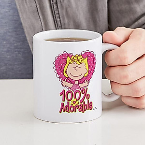 CafePress Sally 100% Adorable Ceramic Mug Ceramic Coffee Mug, Tea Cup 11 oz
