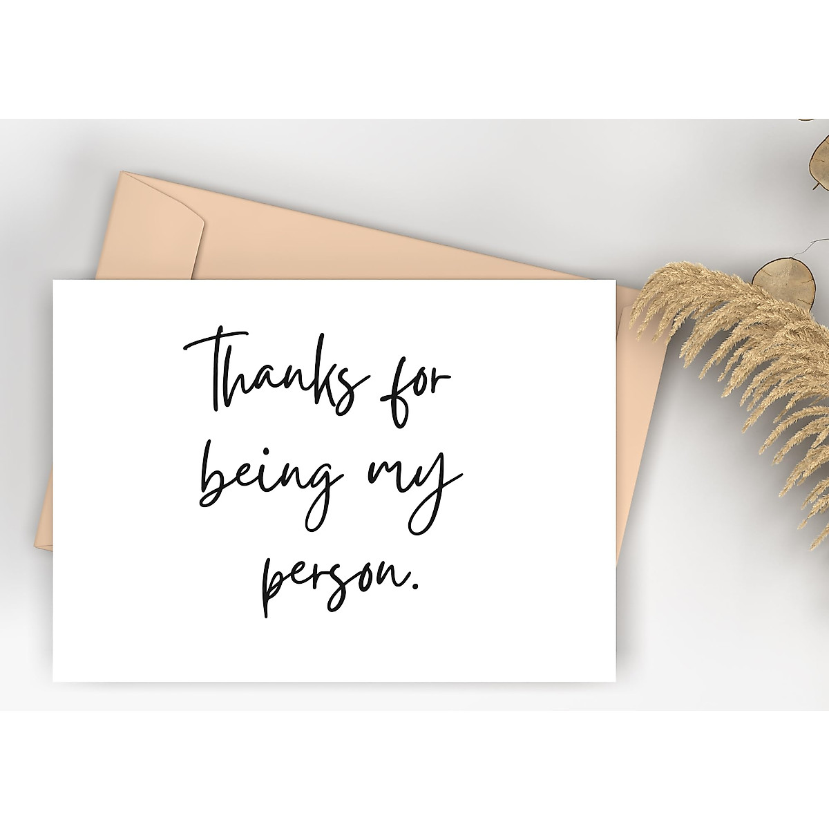 TEEMI-Thanks for Being My Person/just Because card/Thank You Gift for Friend/Card for Best Friend/BFF Card/Best Friend Birthday Card