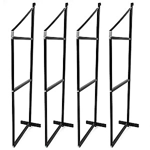 KUAFU Container Shelving Shelf Bracket Universal for Shipping Container Hang & Hook Shelving Brackets Storage Cargo Shelves -4PCS