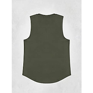 KNIT RIOT Women’s Muscle Tank Top – Sleeveless Slim Fit Soft Casual Basic Yoga Active Athletic Workout Running T Shirts KR144 Olive L