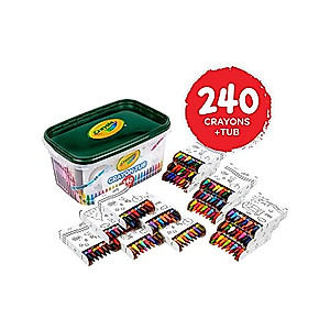 Crayola 240 Crayons, Bulk Crayon Set, School Supplies, Kids Toys & Gifts for Boys and Girls, 2 of Each Color [Amazon Exclusive]