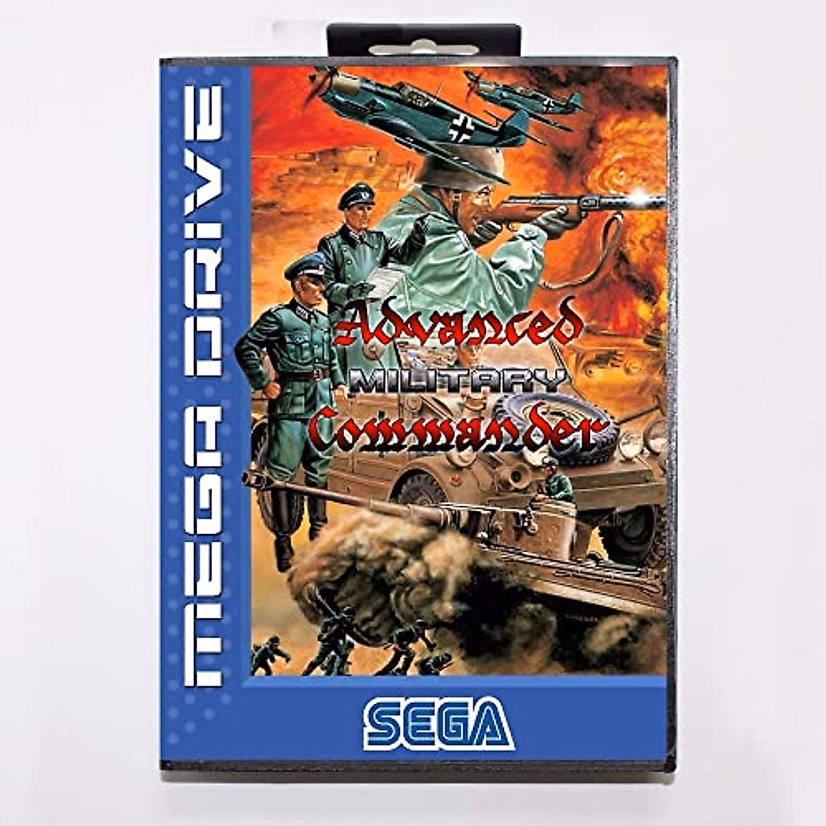 DeVoNe Advanced Military Commander Game Cartridge 16 Bit MD Game Card With Retail Box For Sega Mega Drive For Genesis (Black)