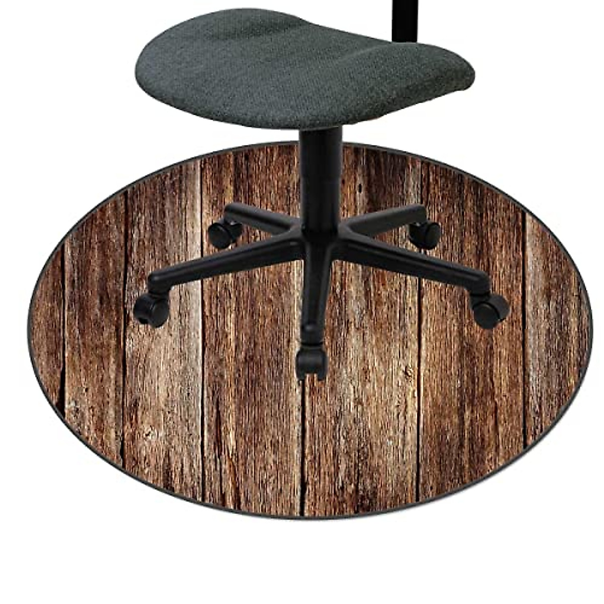Wood Grain Rolling Chair Mat for Carpet Non-Slip Gaming Rug Non-Slip Rug  for Office Chair Computer 37 Inch