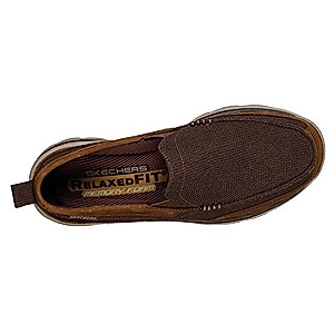 Skechers Men's Superior Milford Loafer, Brown, 10.5 Medium US