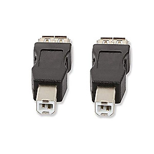 ELECTOP 2 Pack USB 2.0 A Female to USB B Print Male Adapter Converter
