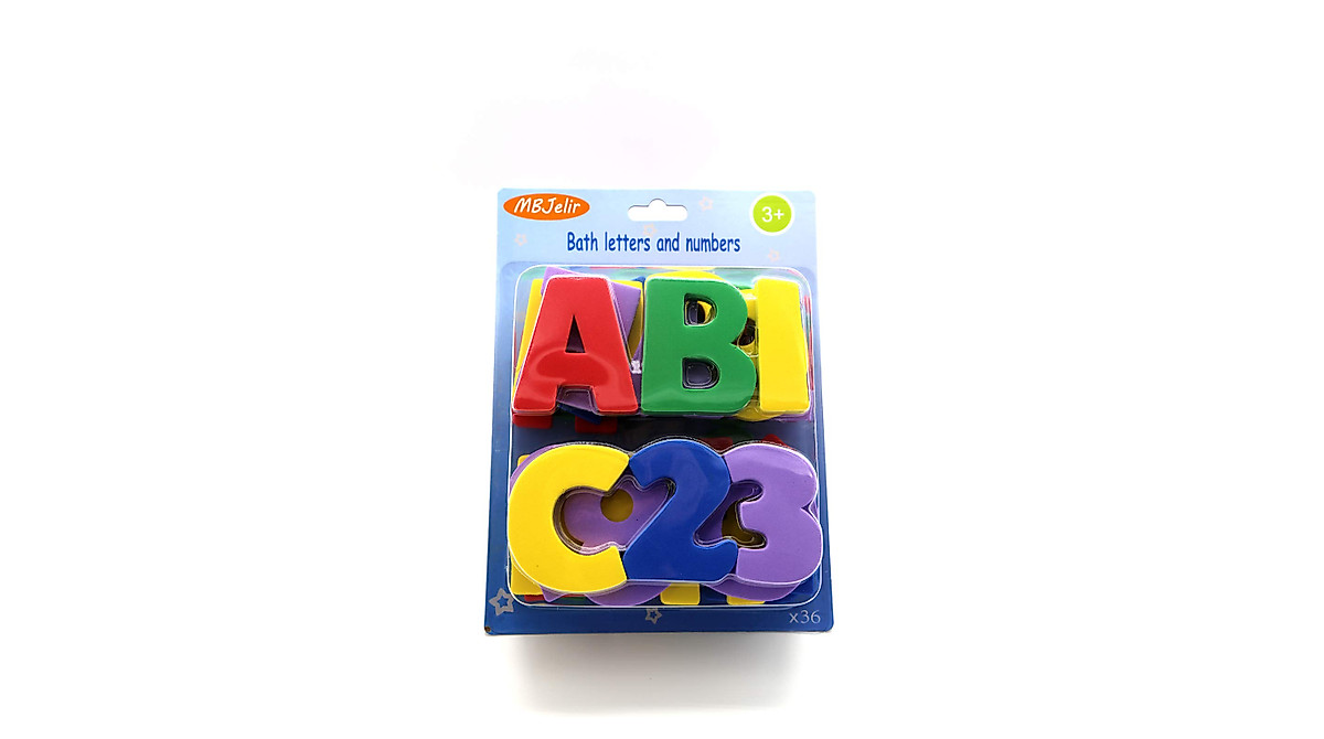 MBJelir Bath Foam Letters & Numbers Set - 36pcs