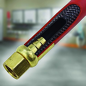 Milton 2760-50D - Steel Dual Arm Auto-Retractable Air Hose Reel, 3/8" x 50 ft. Rubber Hose - 300 Max PSI , Black