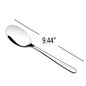 Parlynies 8 Pieces Large Serving Spoons, Stainless Steel Buffet Serving Spoons