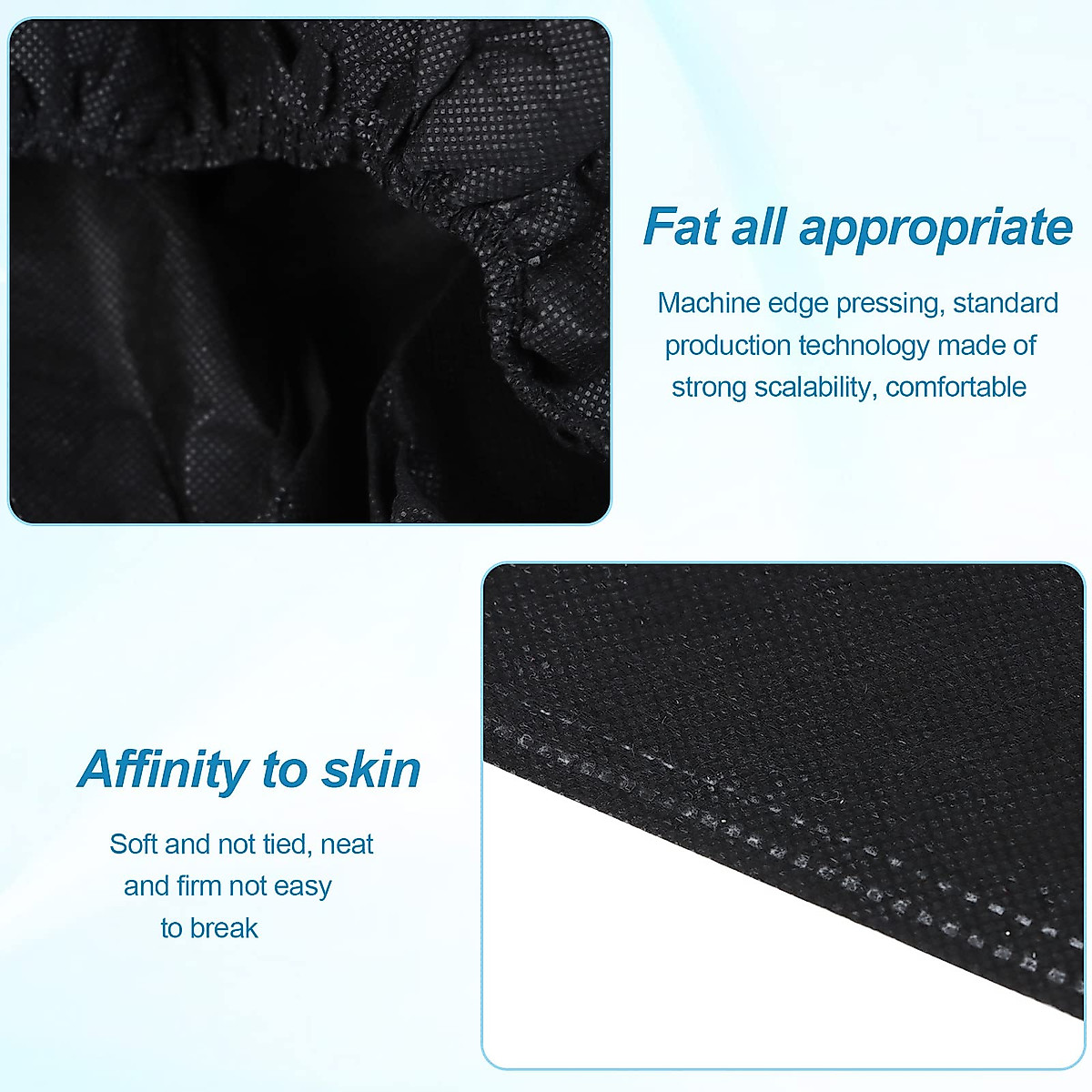 kekafu 50 Pcs Professional Salon Mens Black Boxer Shorts Disposable Mens Shorts Underwear Disposable Male Boxer Shorts Male Disposable Spa Underwear