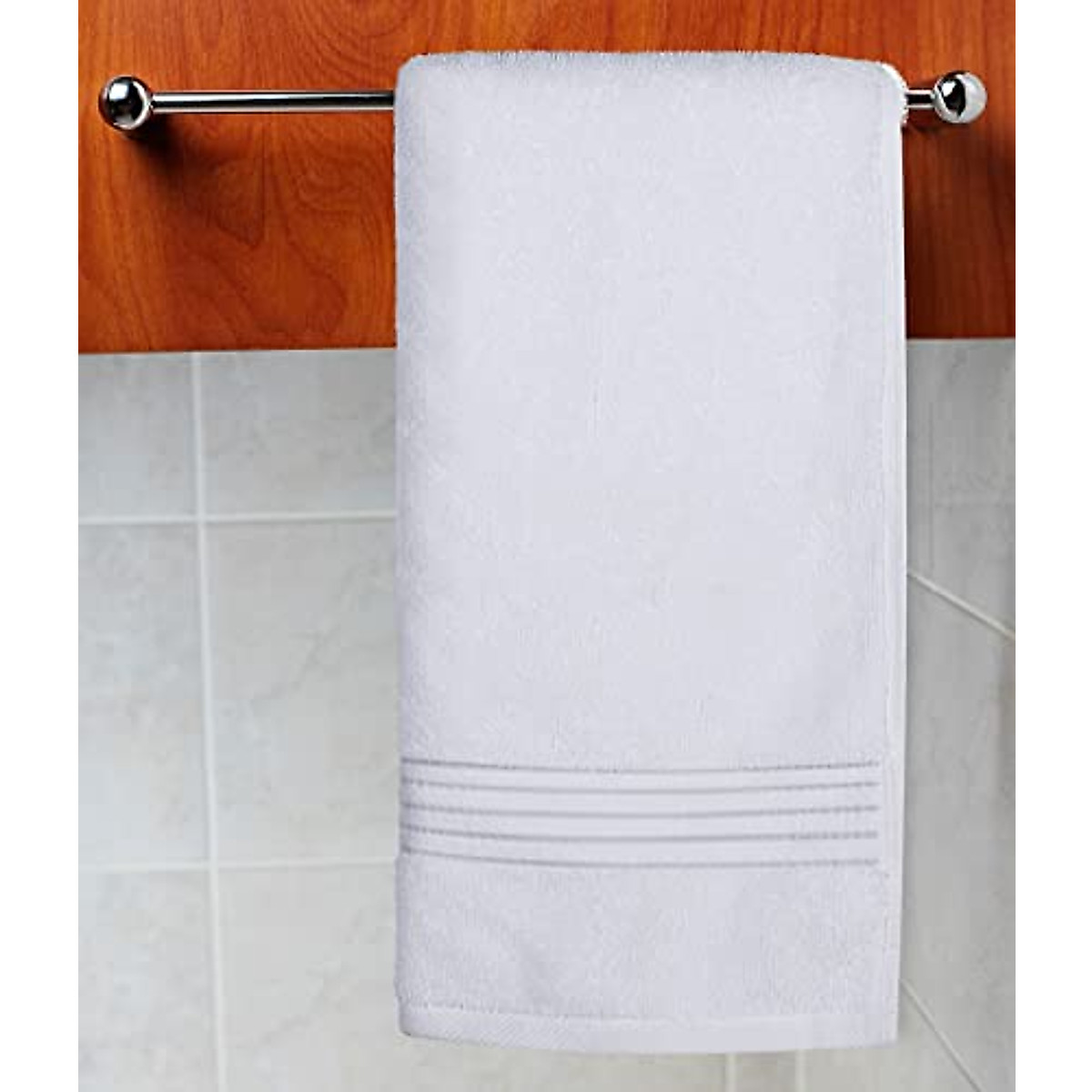 Utopia Towels 6 Piece Luxury Hand Towels Set, (16 x 28 inches) 100% Ring Spun Cotton, Lightweight and Highly Absorbent 600GSM Towels for Bathroom, Travel, Camp, Hotel, and Spa (White)