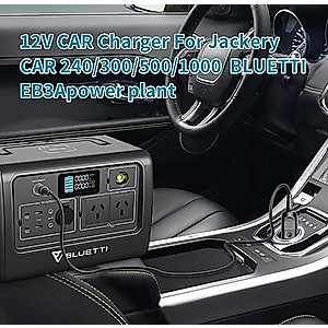 TAIFU DC Adapter 12V/24V 8mm Car Charger for Bluetti EB3A EB70 EB70S Portable Power Station, Jackery Explorer 1000 500 300 240 160 E160 E240 Honda HLS 290 HLS290 167Wh 240Wh Battery Cigarette Lighter