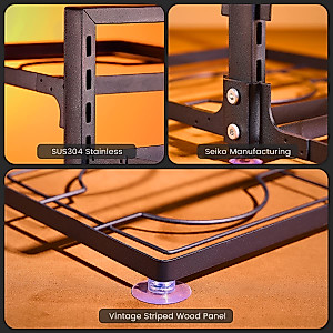 HOYRR Pots and Pans Organizer,Pot Organizer Rack For Under Cabinet,Pan Organizer,6 Tier Bilateral Adjustable Pot Rack,Pot and Pan Organiser For Kitchen Organisation and Storage.(Black)