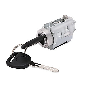 Ignition Lock Cylinder w/Keys & Passlock Chip Starter - Compatible with Chevy Malibu, Impala, Monte Carlo, Pontiac Grand AM, Oldsmobile Alero, Cutlass - Replace D1493F, 12458191, 25832354, 924-719