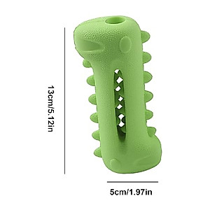 Axfbim Treat Dispensing Dog Toys, Dog Toothbrush Stick Dental Care Teeth Cleaning Toys, Indestructible Dog Chew Toys, for Large Medium Breed Dog, Durable Dog Toys (B)