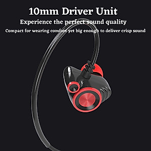 HP PS4 Gaming Earbuds in Ear Headphones with Mic, Stereo Bass Earphones with Detachable Dual Microphone and Volume Control for Mobile Devices, Xbox One, PS4, PC