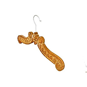 ETROVES 18 Inch Wooden Dress Hanger Royal Antique Look Decorative Wooden Bridal Gown Hangers