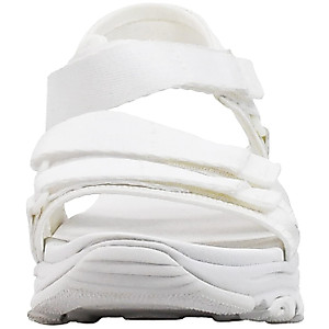 Skechers Women's D-Lites-Fresh Catch Sport Sandal White 10