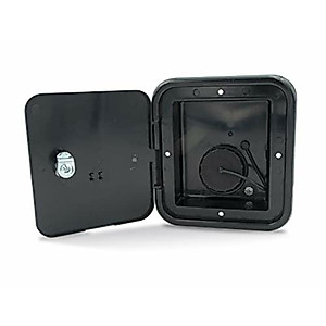 Thetford|B&B Molders RV Replacement Parts and Accessories Camper Gravity Water Inlet Fill for 1 1/4 inch or 1 3/8 inch Connections Hatch Black PN 94252