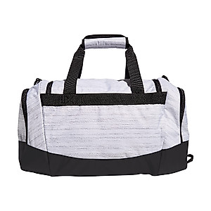 adidas Unisex Defender 4 Small Duffel Bag, Two Tone White/Black, One Size