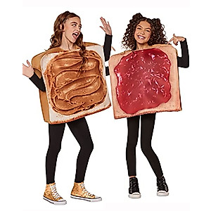 Spirit Halloween Two-Pack Kids Peanut Butter and Jelly Group Costume Set | Funny Costumes | Couple Costumes