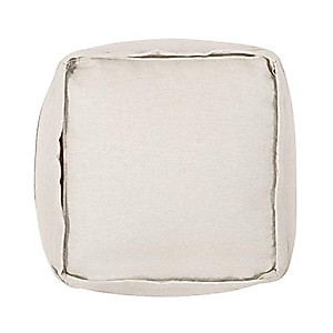 Christopher Knight Home Tattnall Contemporary Two Tone Fabric Cube Pouf, Gray, Beige
