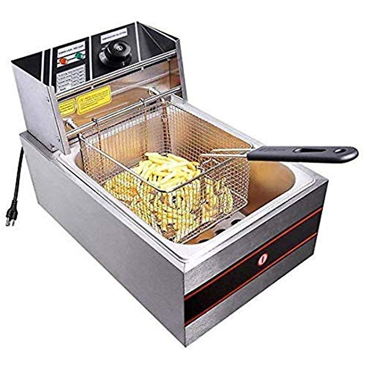 Stainless Steel Deep Fry Basket for Frying Serving Food (Detachable Handle)