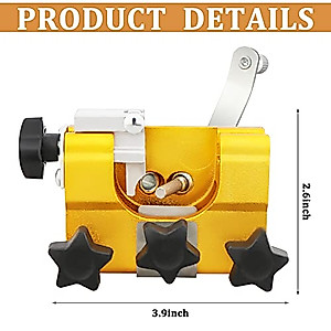 Wusteg Chainsaw Sharpener Tool Chainsaw Sharpening Jig Chainsaw Sharpening Kit for All Kinds of Chain Saws and Electric Saws, Lumberjack, Garden Worker Chainsaw Accessories, 3.9x2.6 inch