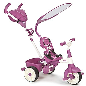 Little Tikes 4-in-1 Trike Ride On, Pink/Purple, Sports Edition , Red