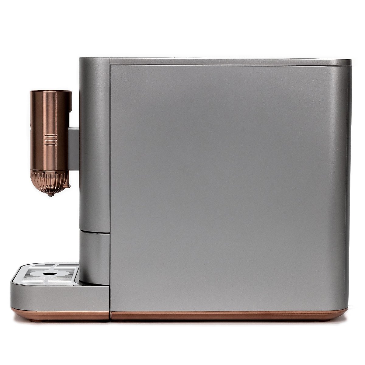 Café Affetto Automatic Espresso Machine | Brew in 90 Seconds | 20 Bar Pump Pressure for Balanced Extraction | Five Adjustable Grind Size Levels | WiFi Connected for Drink Customization | Steel Silver