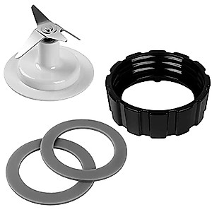 Replacement Parts For Hamilton Beach Blender Blades with Blade Gasket Blender Base Bottom Cap and 2 Rubber O Ring Sealing Ring Gasket